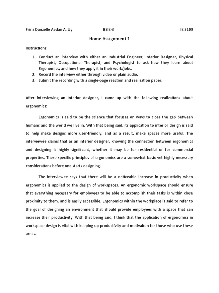 Home Assignment 1 | PDF