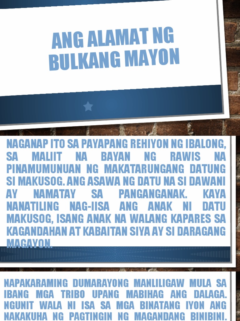 Ang Alamat NG Bulkang Mayon | PDF