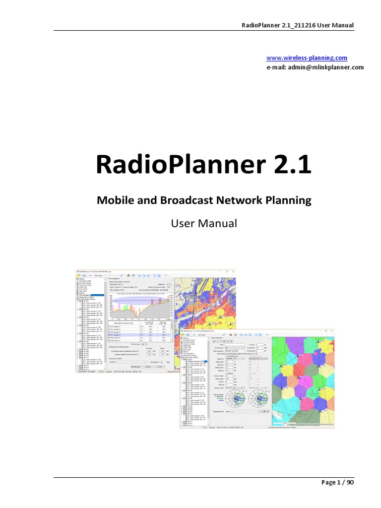 RadioPlanner 2.1 User Manual | PDF | Microsoft Excel | World Wide Web