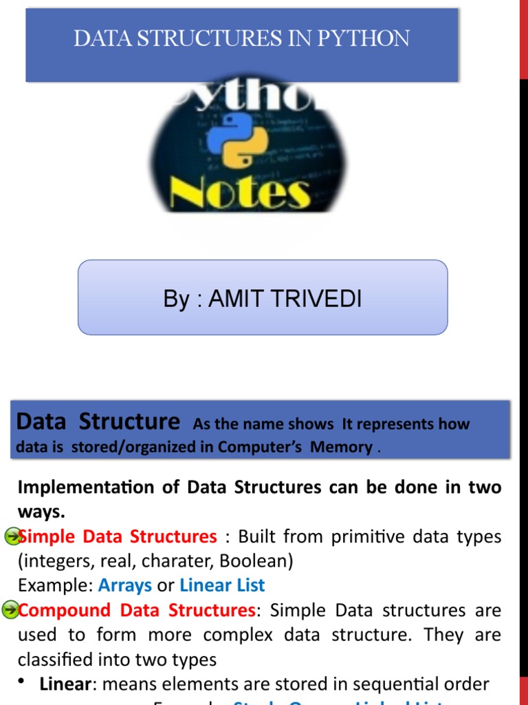 Data Structure In Python Pdf Queue Abstract Data Type Subroutine