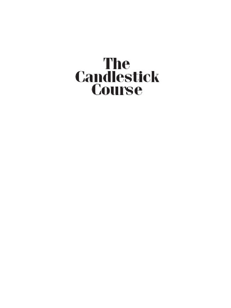 Steve Nison - The Candlestick Course - PDF - Trading Software (PDFDrive ...