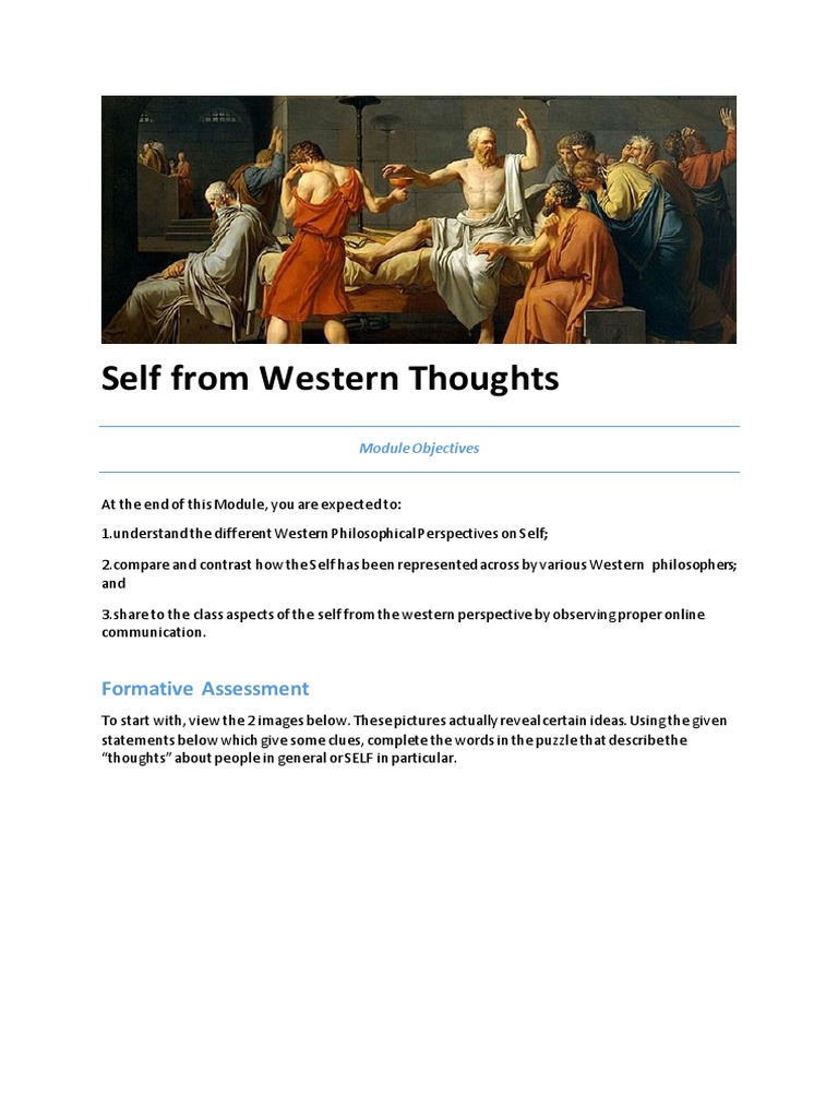 Self From Western Thoughts | PDF | Soul | Mind