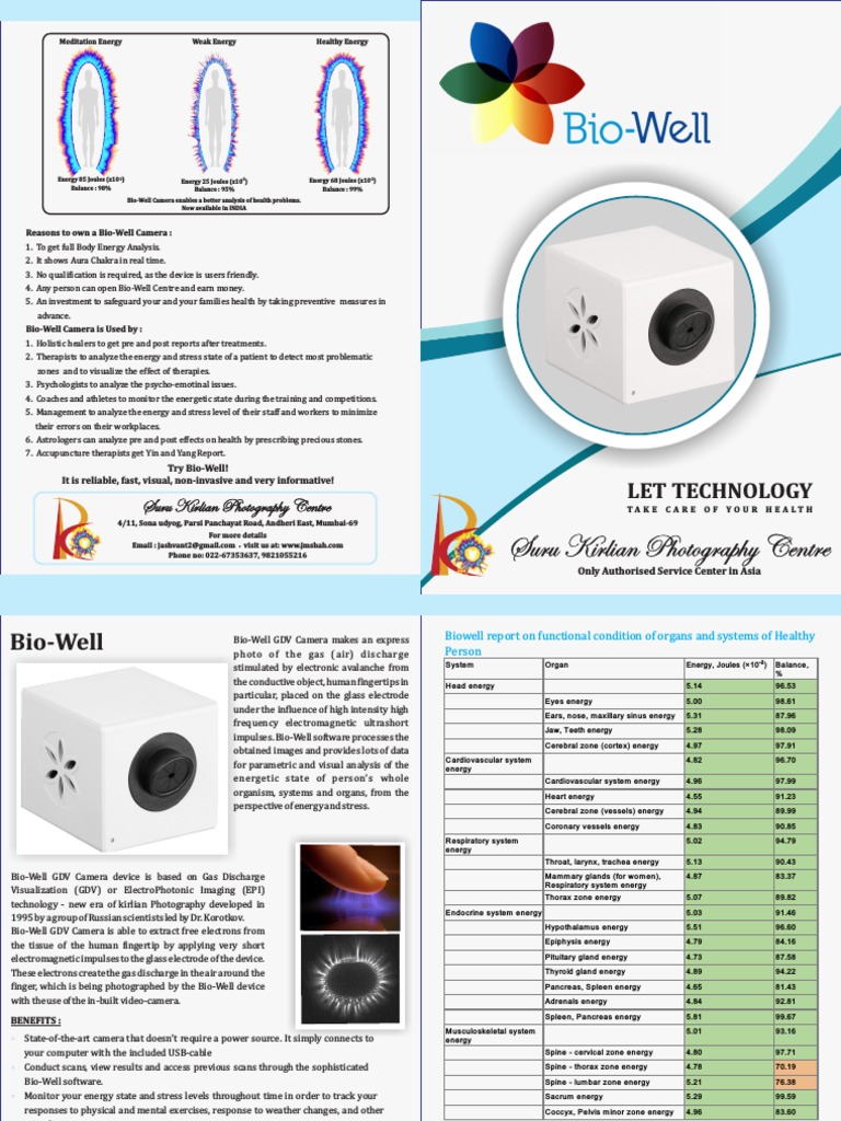 Bio-Well Brochure | PDF | Stress (Biology) | Vertebral Column