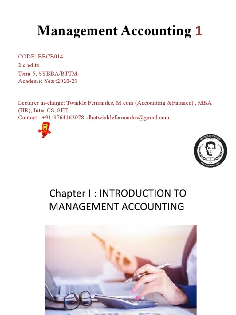 Management Accounting Chapter 1 | PDF | Management Accounting | Accounting