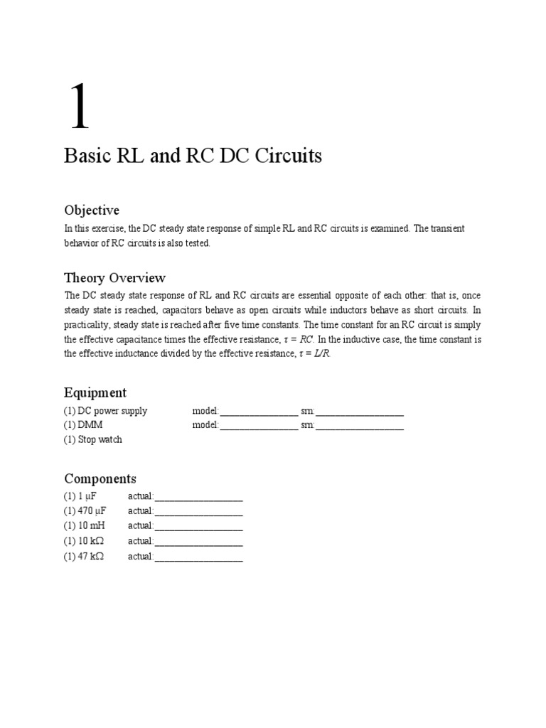 Experiment #1 - Ece191 - Navata, Genilla, Ubana, Alcantara | PDF | Electrical Network | Capacitor