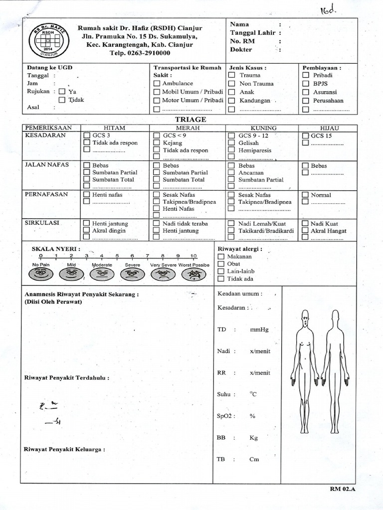 Form Triase IGD | PDF