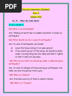 Natural Disasters for Class 5 Students | PDF | Natural Disasters | Tsunami