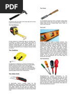 Testing and Guiding Tools in Carpentry | PDF | Equipment | Crafts