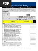 Electrical Commissioning Checklist | PDF | Electricity | Manufactured Goods