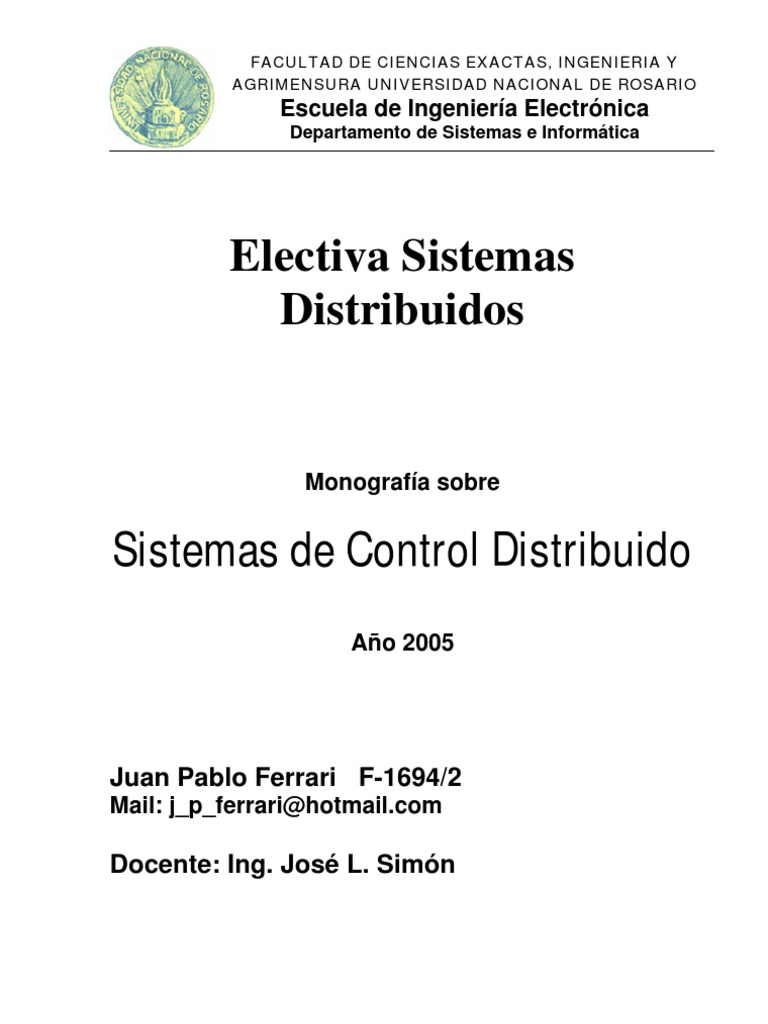 Dcs 1 | PDF | Scada | Red de computadoras