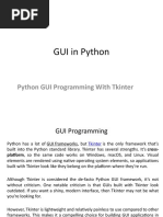 Python Tkinter Tutorial | PDF | Window (Computing) | Software Development