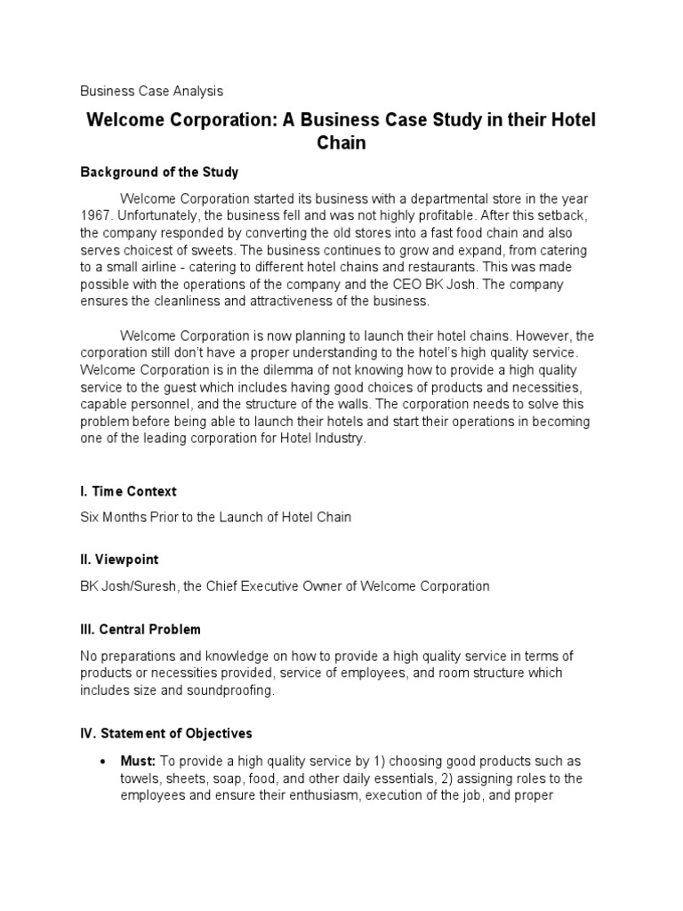 Business Case Analysis | PDF | Customer | Swot Analysis