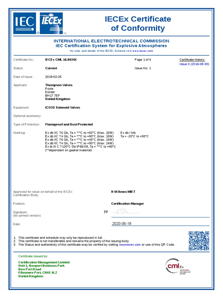 No Enviar Ico3s Iecex | PDF | Valve | Rectifier