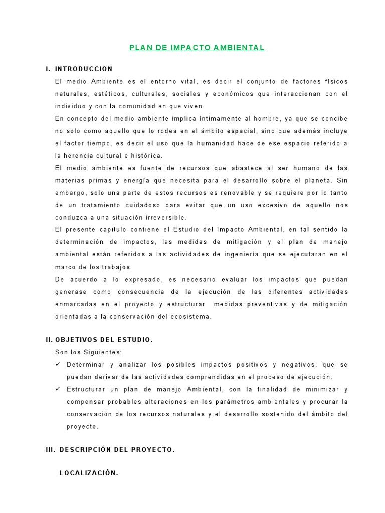 Estudio de Impacto Ambiental en Moche | PDF | Ciencias sociales | Salud ...