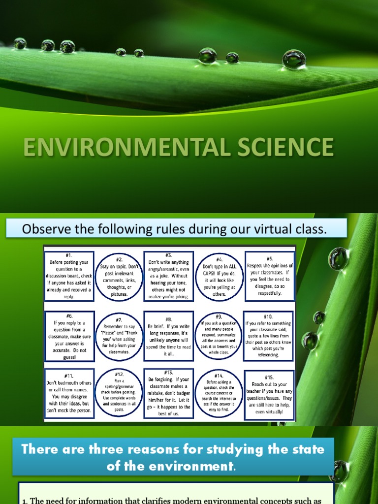 Environmental Science PPT 1 | PDF | Pollution | Natural Environment