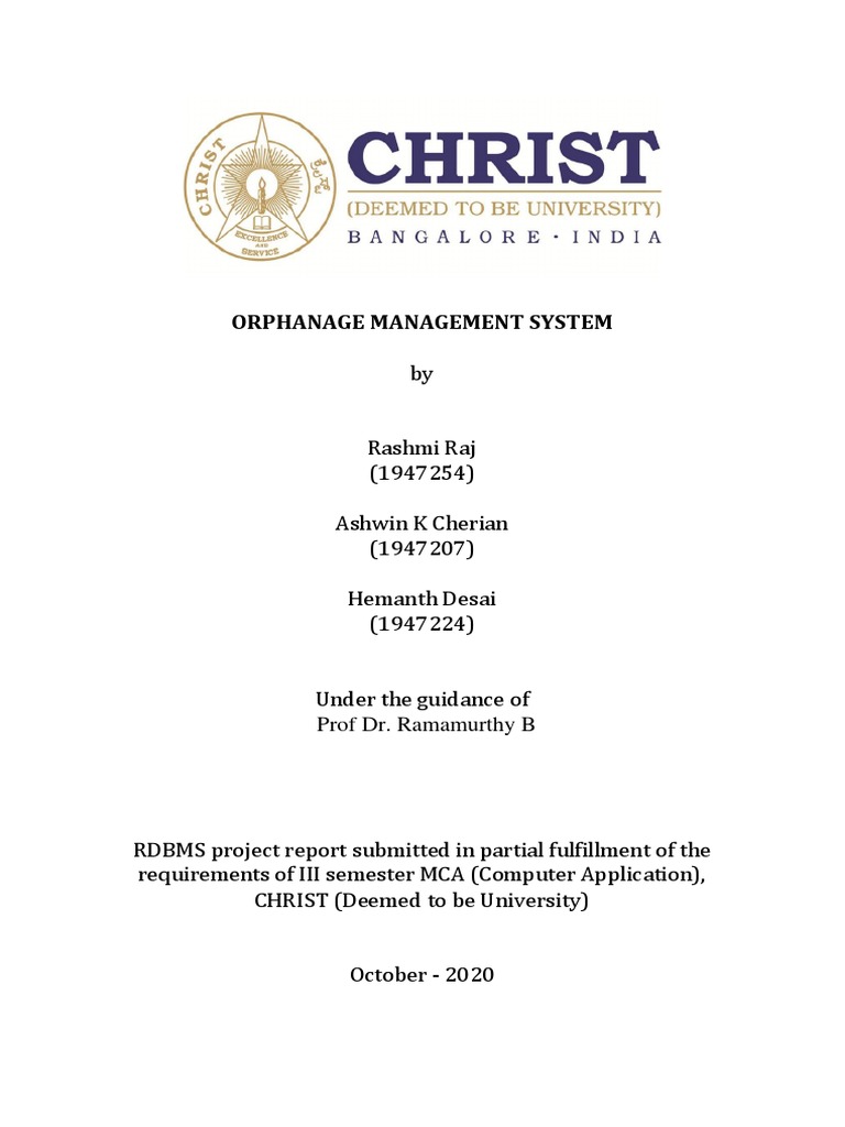 Orphanage Management System | PDF | Websites | Internet & Web