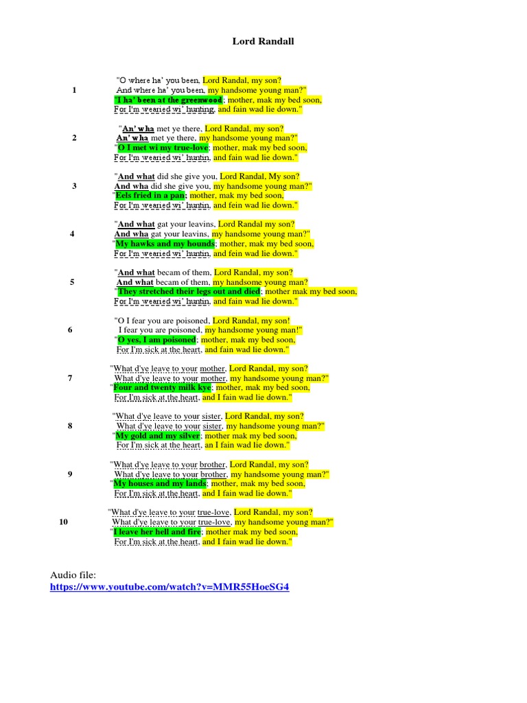 Traditional Ballads | PDF | Poetry | Ballad