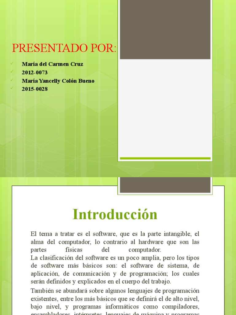 Exposicion Informatica | PDF | Lenguaje de programación | Software