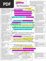 War Photographer - Sample Annotations | PDF | Poetry