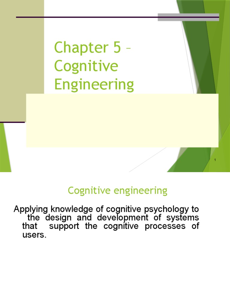 Chapter 5 - Cognitive Engineering | PDF | Perception | Cognition