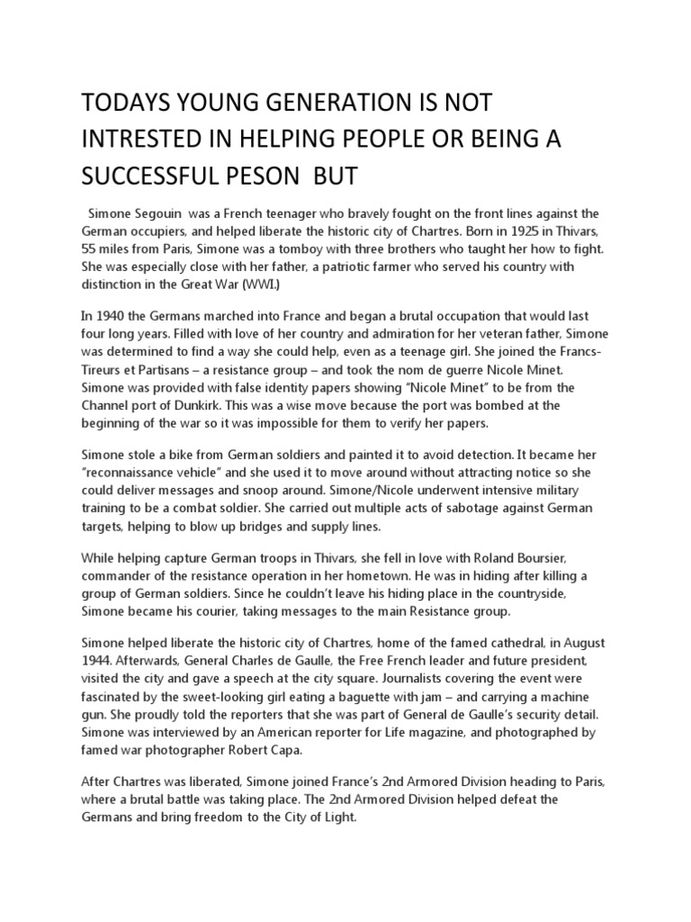 Essay About A Famous Historical Figure Who Inspires You. | PDF ...