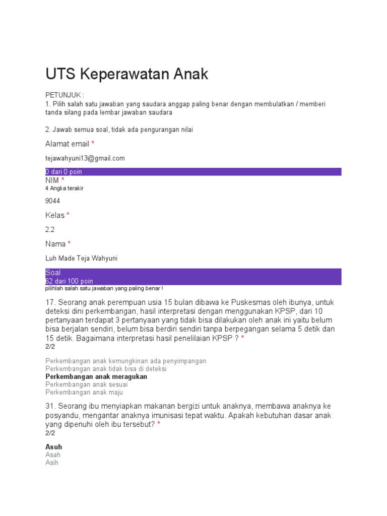 Kep Anak Rev | PDF | Pengembangan Diri | Gaya Hidup