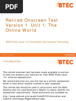 ICT BTEC Level 1/level 2 First Unit 1: The Online World: Name: Form ...
