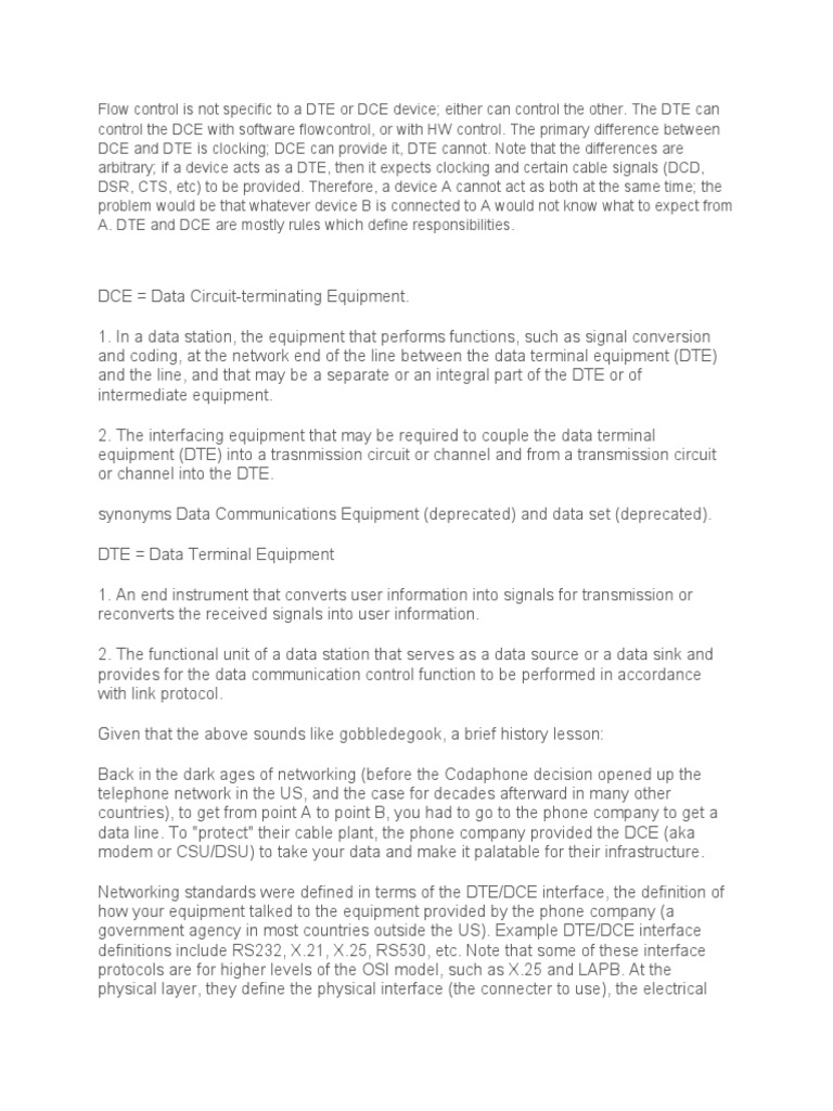 Dte and Dce | PDF | Computer Science | Communication