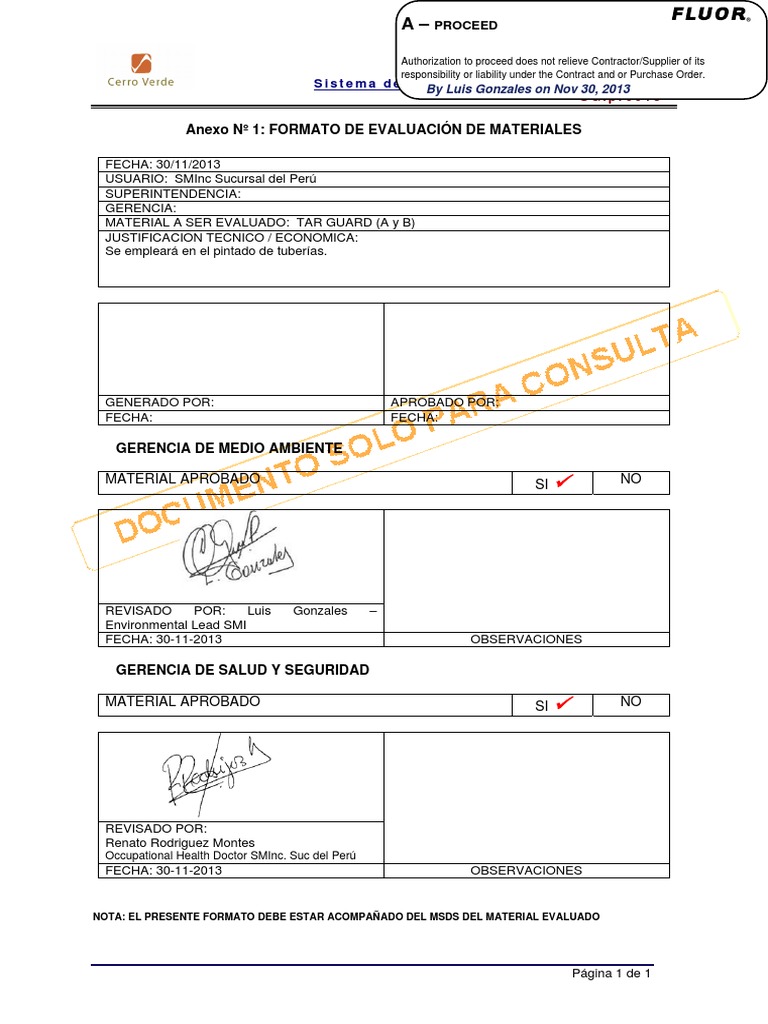 12 MSDS SMI Tar Guard (A y B) Sherwin Williams | PDF | Agua | Química