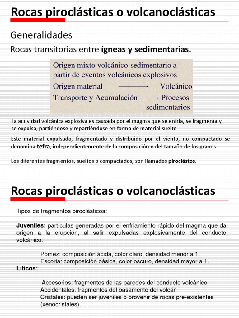 Rocas Piroclásticas | Descargar gratis PDF | Roca (geología) | Volcán