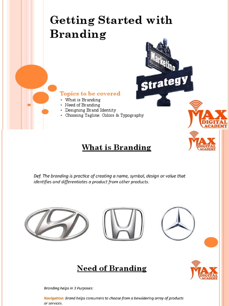 L4 Getting Started With Branding | PDF | Career & Growth | Business