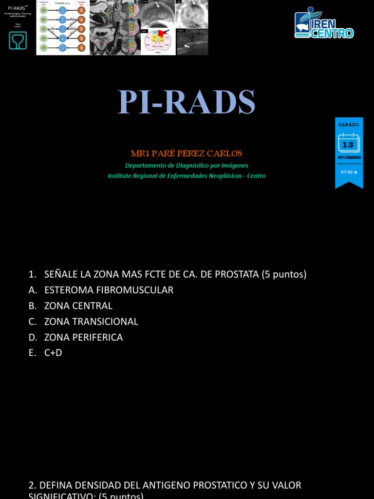 Cancer de Prostata y Pirads 1 | PDF | Cancer de prostata | Cáncer