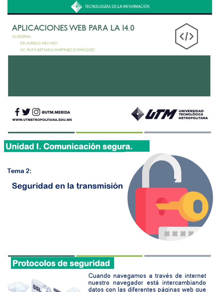 Protocolos de Seguridad en la Web | PDF | Transport Layer Security | Protocolo de transferencia ...