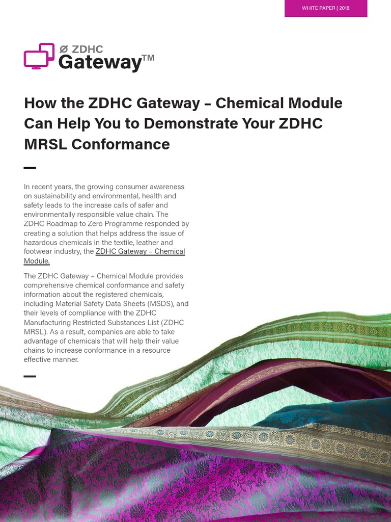 How The ZDHC Gateway - Chemical Module Can Help You To Demonstrate Your ...