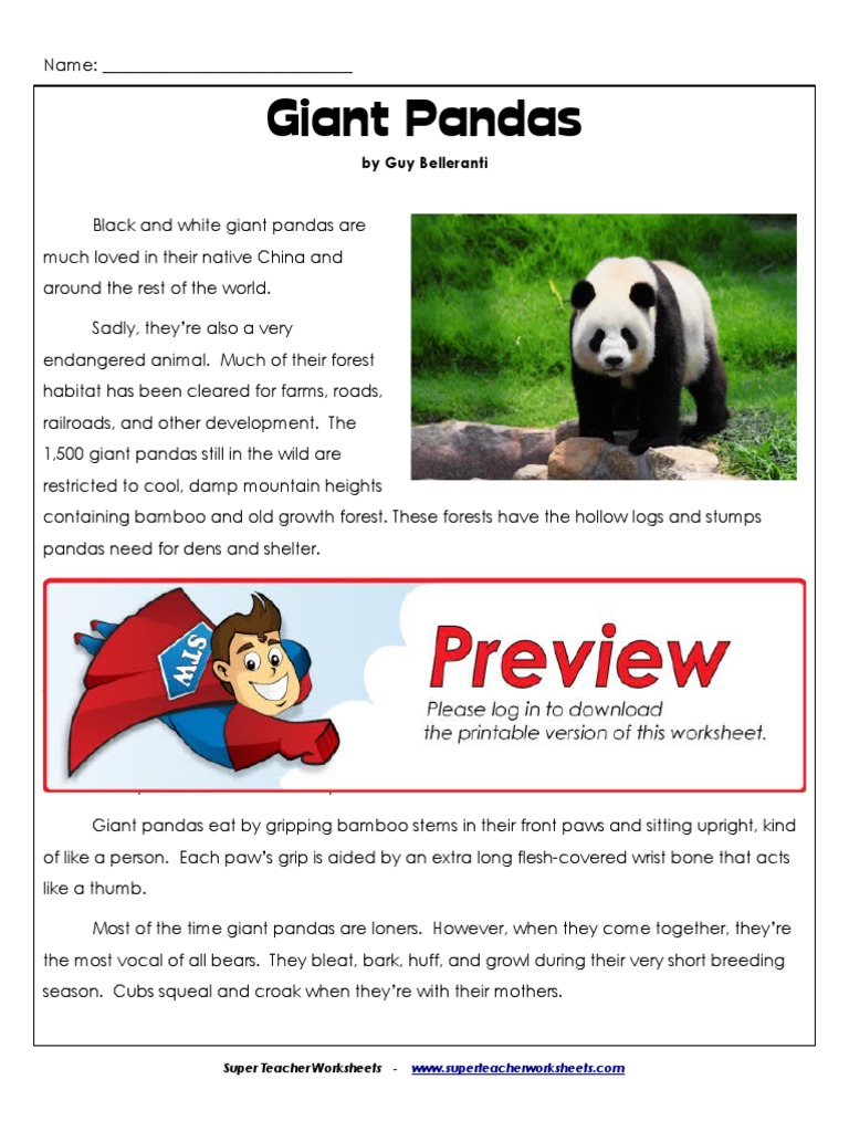 Giant Panda Growth And Development