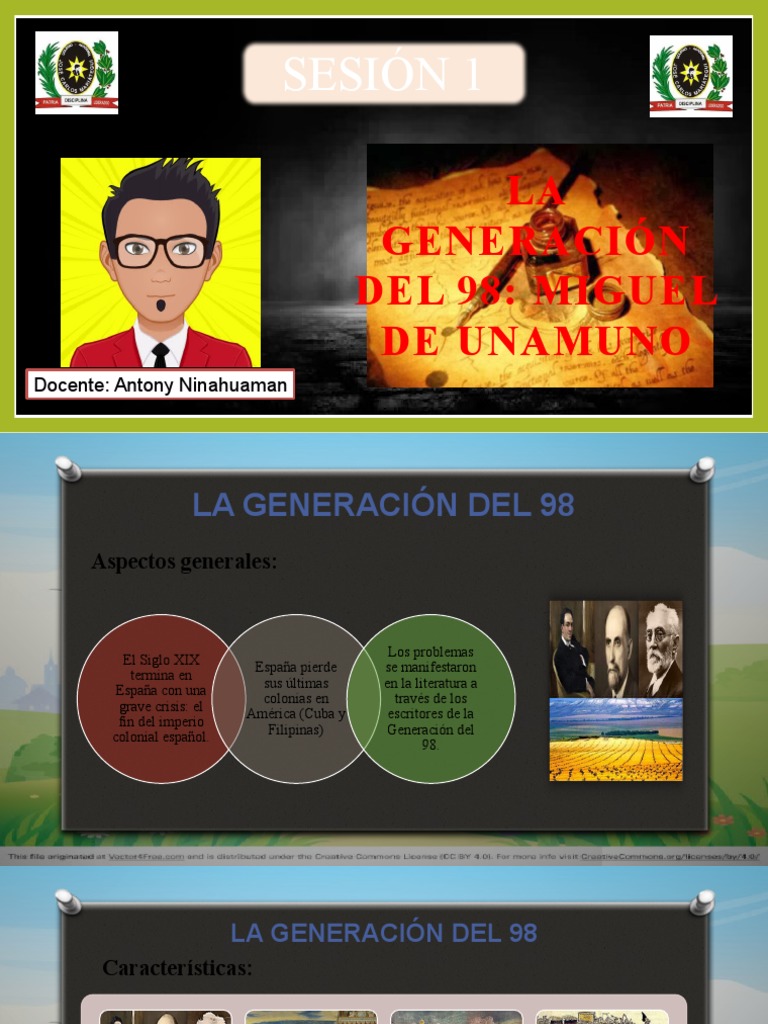 S1. La Generación Del 98. Miguel de Unamuno | PDF | Clásicos