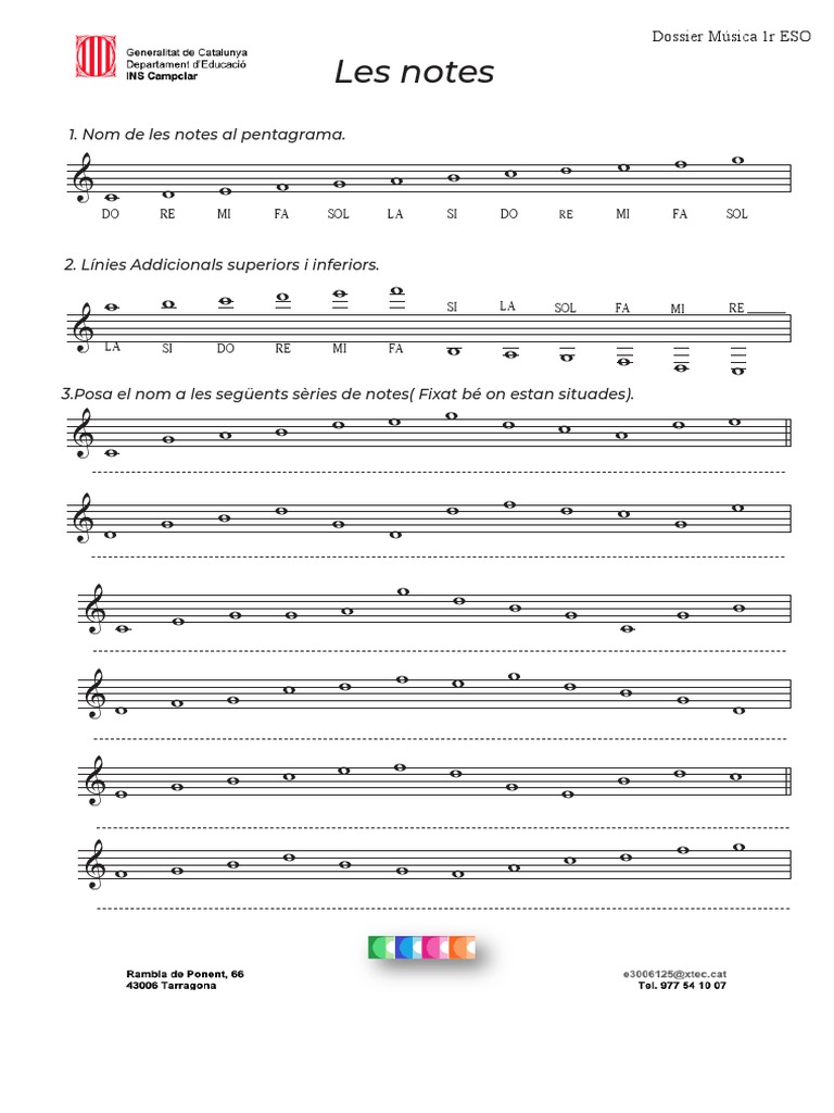 Nom de Les Notes | PDF