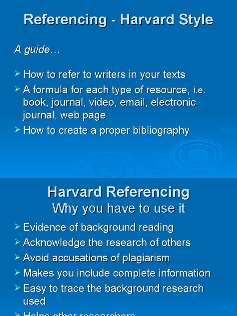 Harvard Referencing Guide Overview | PDF | Citation