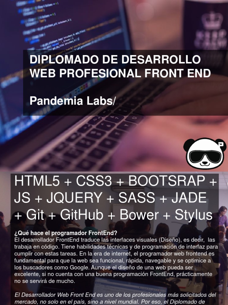 TEMARIO Programación Web Front End | PDF | Bootstrap (marco frontal) | J Query