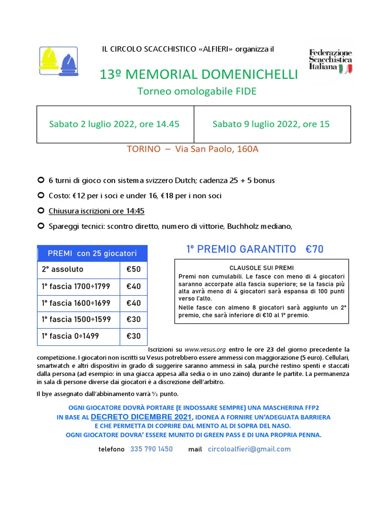 Memorial Domenichelli 2022 - 02 07 2022 | PDF