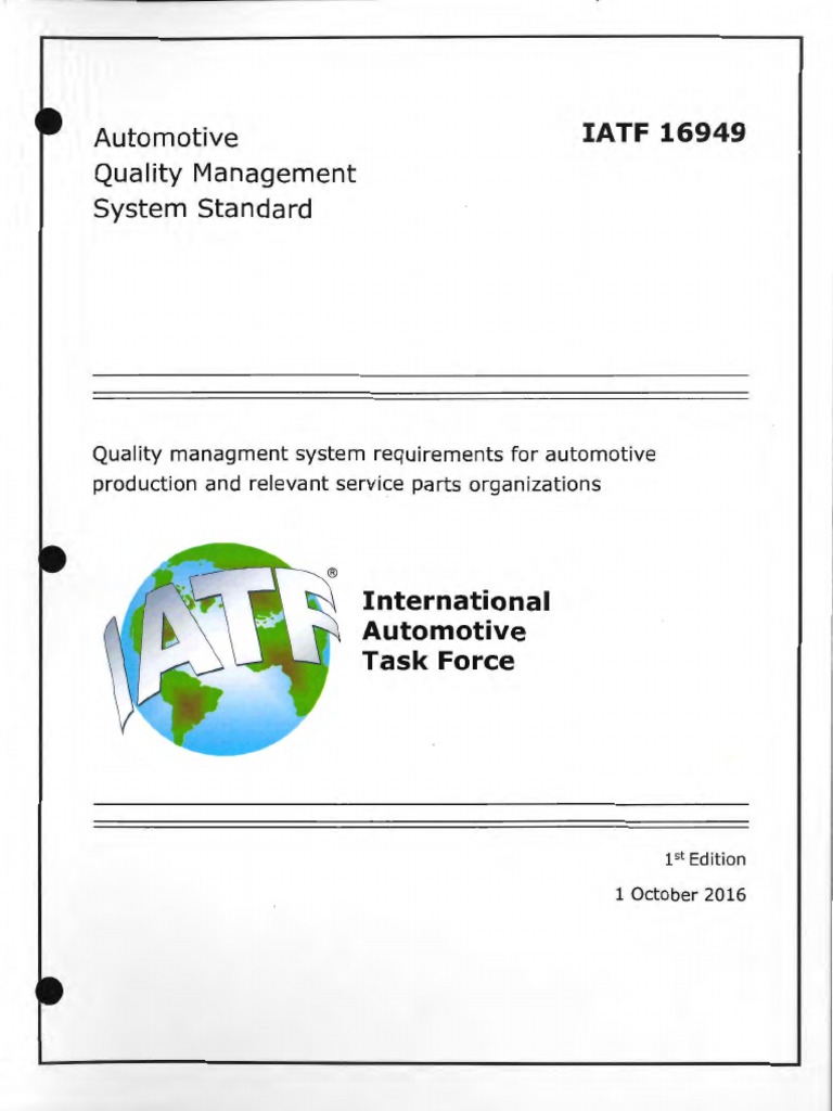 IATF 16949 - 2016 English | PDF | Iso 9000 | Business