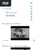 Getting Started in Qwiklabs | PDF