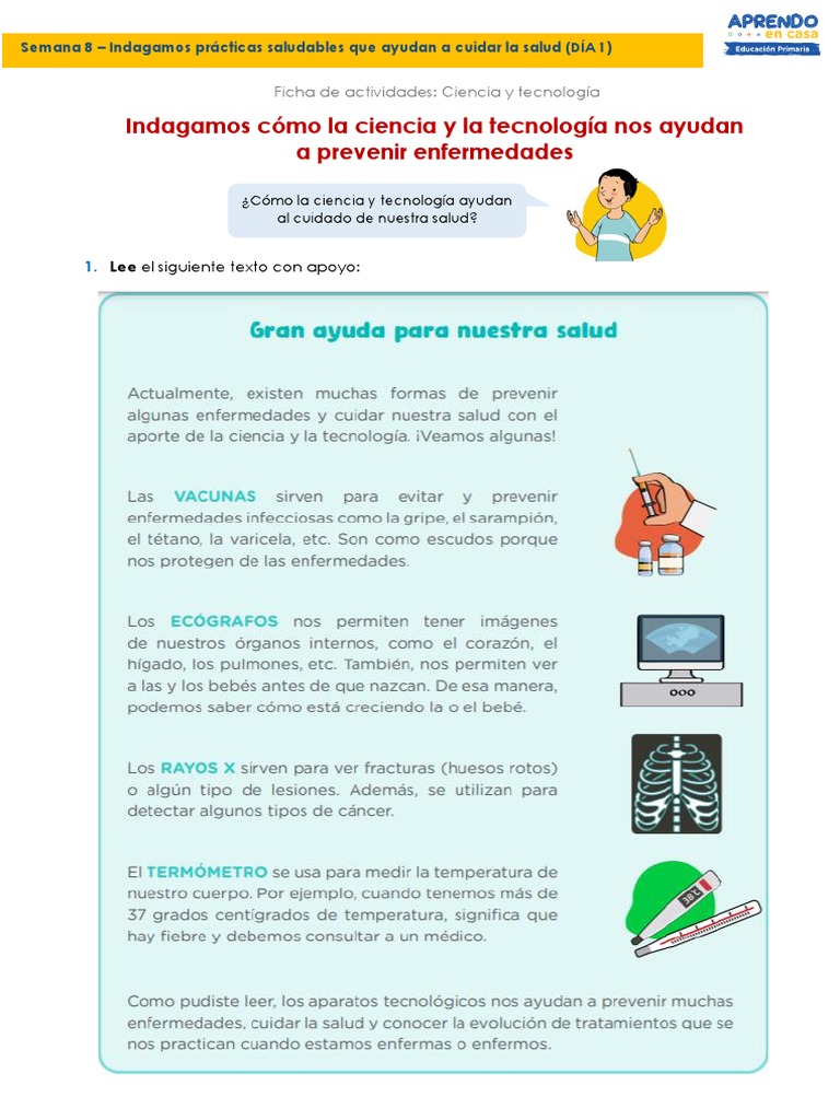 Ciencia y Tecnología en Salud Infantil | PDF | Rayo X | Vacunas