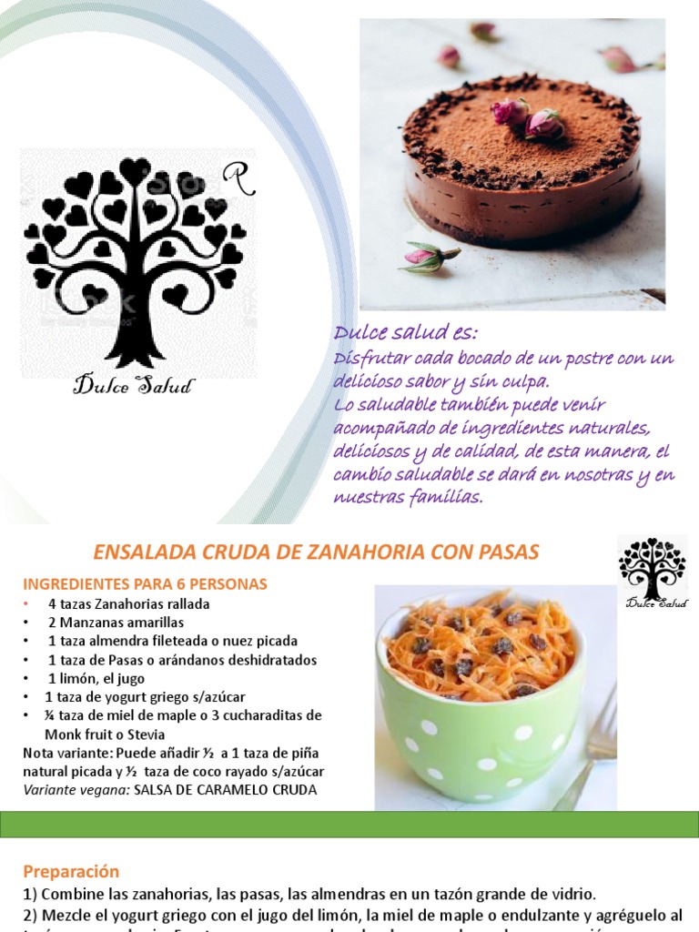 Postres Saludables Lista Completa | PDF | Postres | Tortita