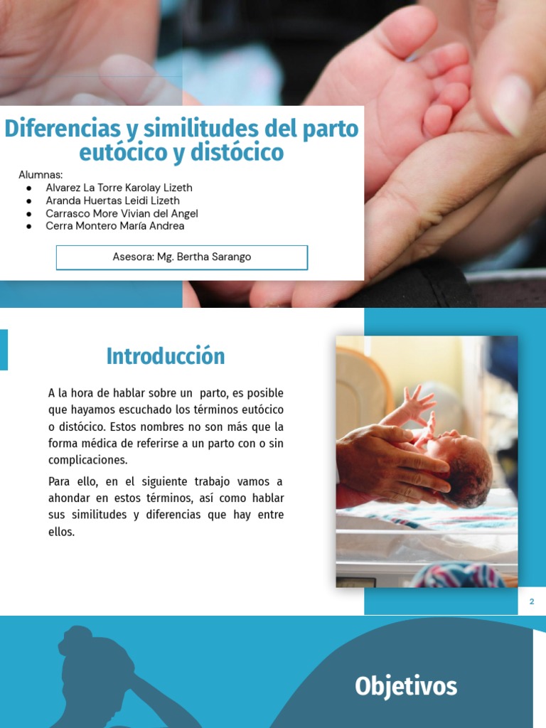 Eutócico vs Distócico: Comparativa de Parto | PDF | Parto | Seccion de ...