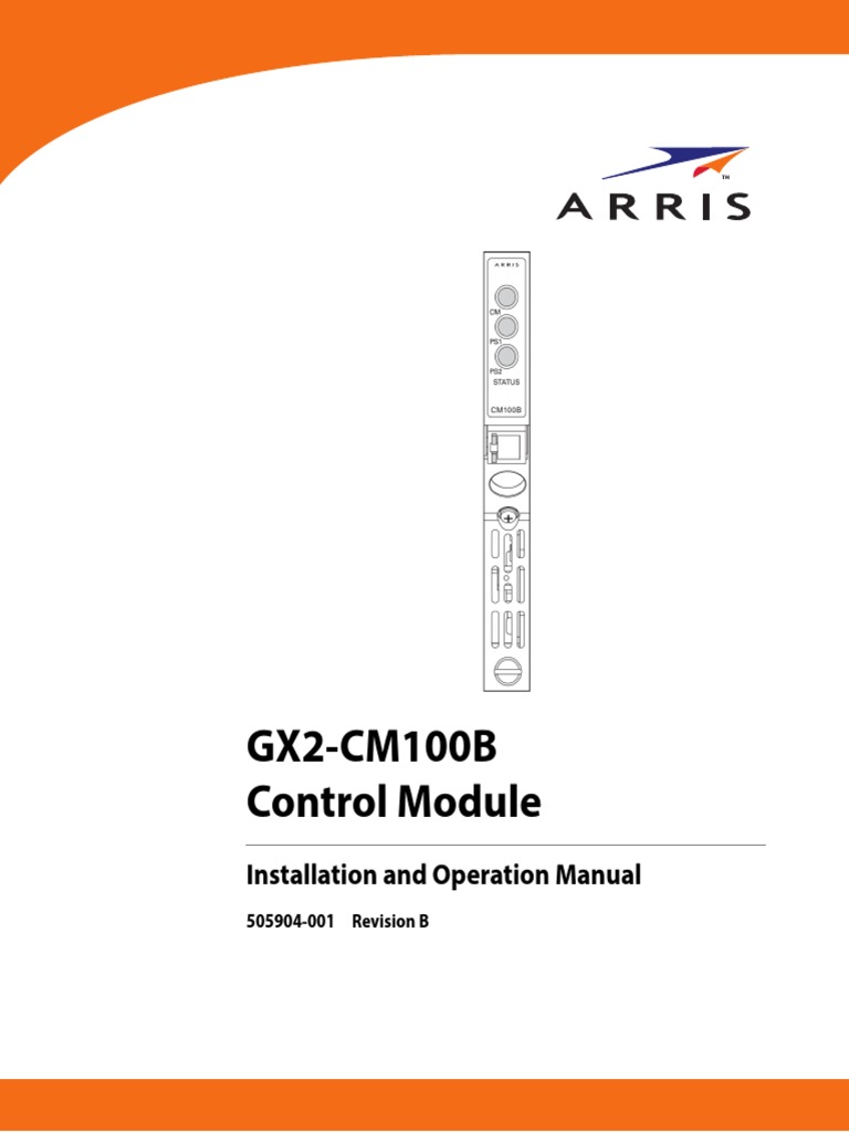 GX2-CM100B Control Module Installation and Operation Manual | PDF ...