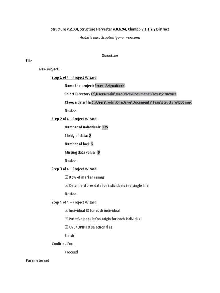 Guia - Structure StructureHarvester Clumpp Distruct | PDF