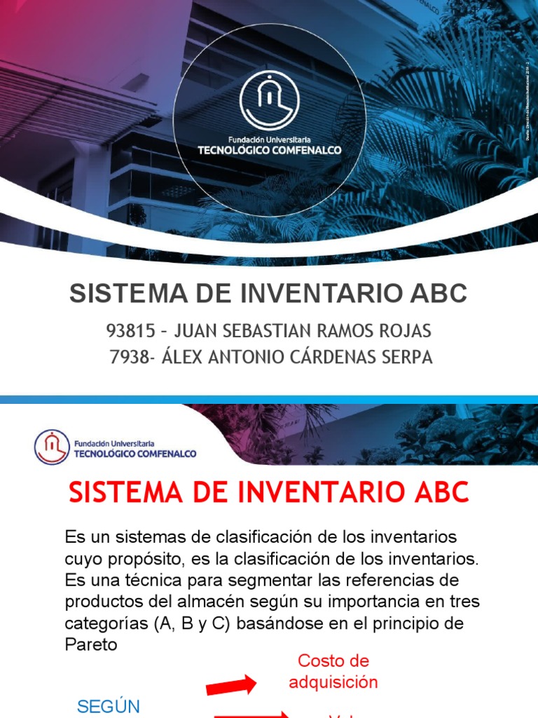 Post-68120-Sistema de Inventarios ABC | PDF | Inventario | Economias