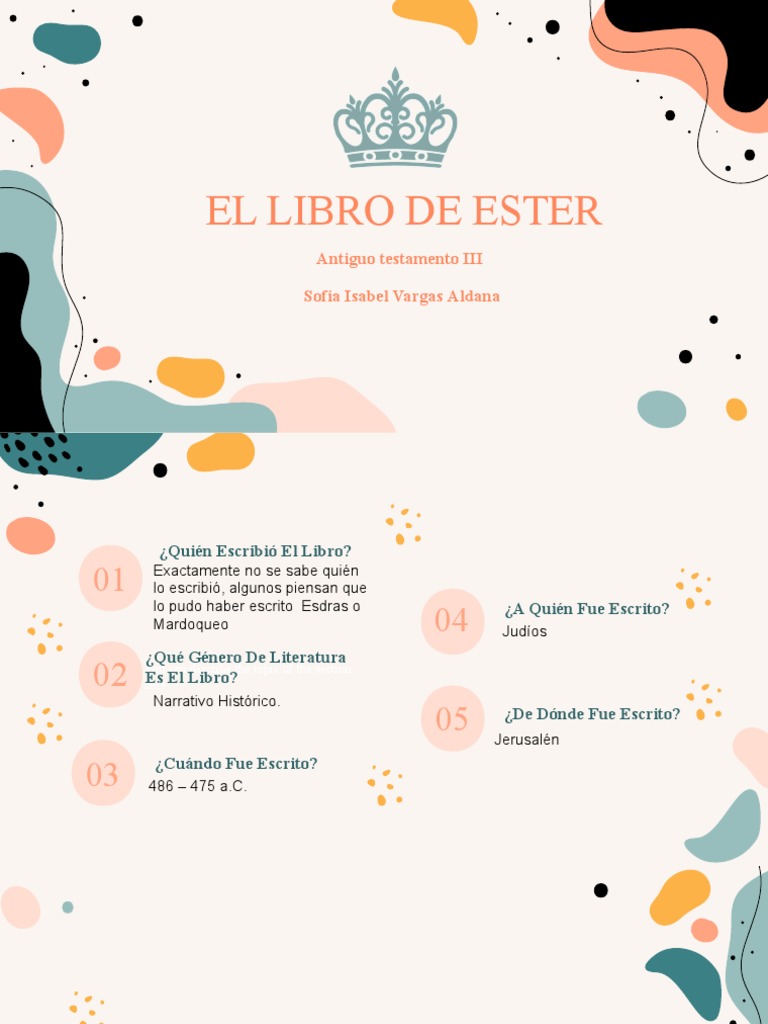 Análisis del Libro de Ester en la Biblia | PDF | Esther | Libro de Ester