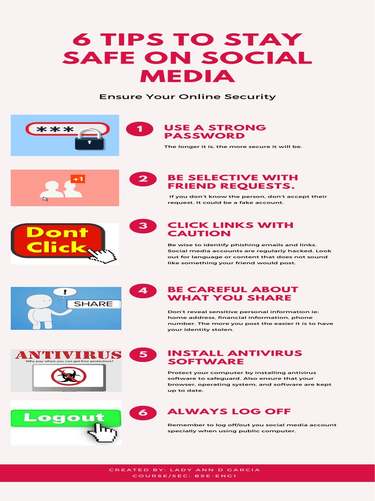 Simple Steps To Social Media Safety | PDF | Social Science